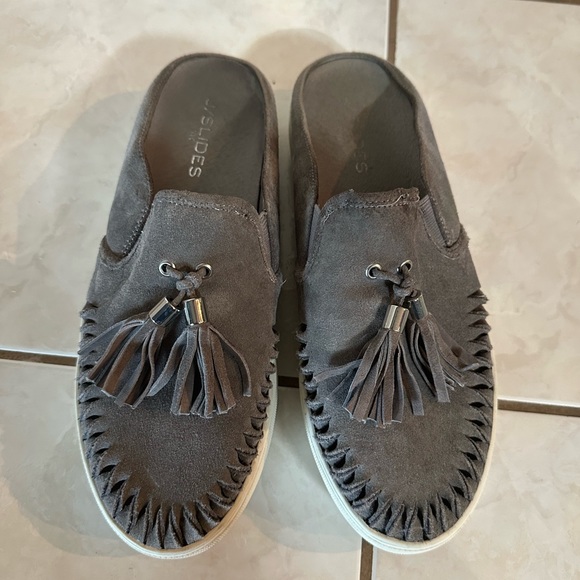 J Slides | Shoes | J Slides Slip On Shoe Size 9 Grey Obo | Poshmark